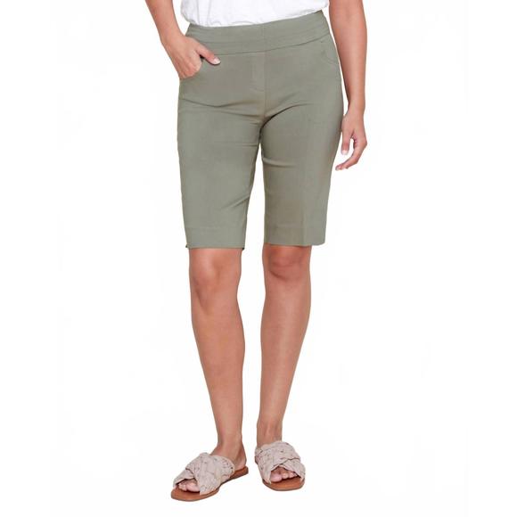 Renuar | Shorts | New Renuar Pull On Bermuda Short In Sage | Poshmark